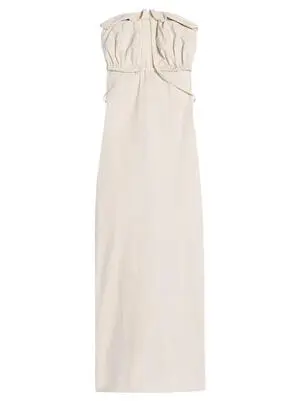 JACQUEMUS Jacquemus Strapless Cut-Out Detailed Midi Dress