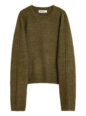 Our Legacy Roundneck Jumper - Flush Green Rustic Wool Silk
