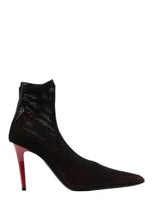 Loewe Logo High Heel Sock Boots - Black