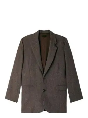 Soeur Tailored Blazer Jacket With Lapel Collar - Black
