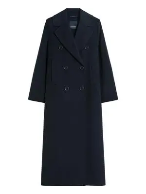 Max Mara Double-breasted Buttoned Coat - Midnight Blue