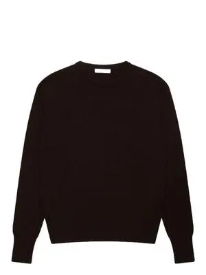 LEMAIRE Crew Neck Sweater - Ebony