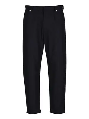 Prada Triangle Logo Tapered Jeans - Black