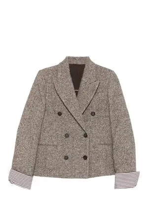 Brunello Cucinelli Double-breasted Blazer - Brown