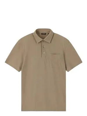Zegna Short-sleeved Polo Shirt Brown