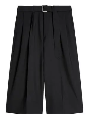 Dries Van Noten Pleated Tailored Shorts - Black