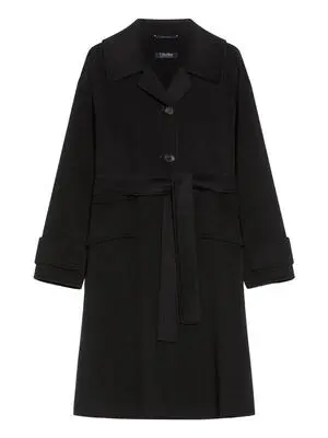 Max Mara Max Mara Carla Belted Coat Black