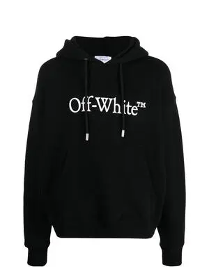 Off-White Drawstring Hoodie - Black