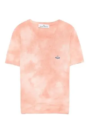 VIVIENNE WESTWOOD Orb Embroidered T-shirt - Pink