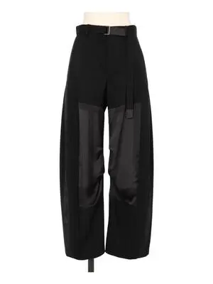 Sacai Belted Wide Leg Pants - Black