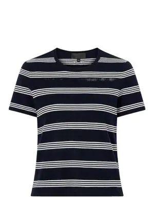 NILI LOTAN Striped T-shirt - Black