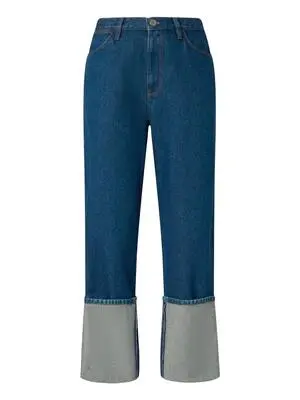 Pinko Shaka Turn-up Hem Jeans - Rinse Wash