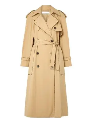 Dries Van Noten Long-sleeved Trench Coat - Nude