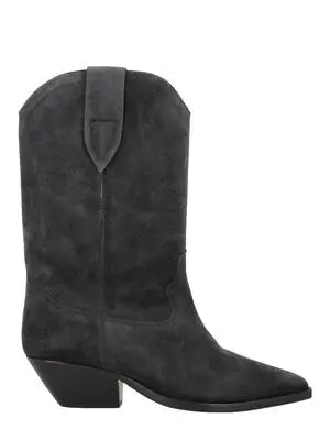 Isabel Marant Étoile Cuban-heeled Leather Boots - Black