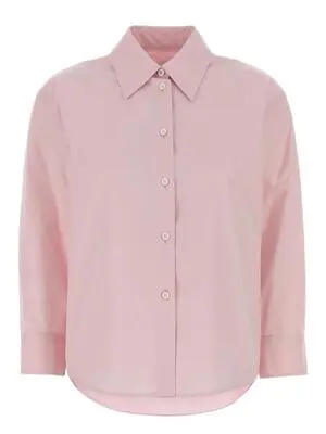 JIL SANDER Poplin Buttoned Shirt - Pink