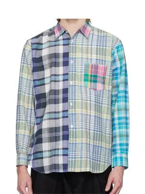 Comme Des Garçons Multi Tartan Shirt - Gray