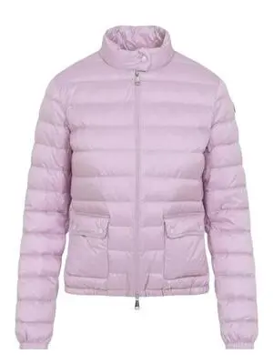 Moncler Lans Zip-up Short Padded Jacket - Pink