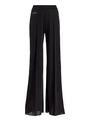 Dior Logo Graphic Wide-leg Track Pants - Black