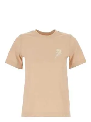 Burberry Floral Motif Crewneck T-shirt - Nude