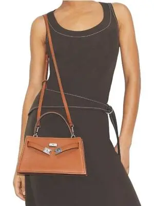 Tory Burch Petite Lee Radziwill Bag - Bourbon