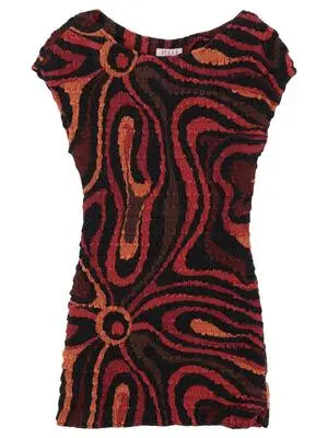 Emilio Pucci Crinkled Mini Dress - Black
