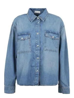 ANINE BING Paxton Button-up Shirt - Blue