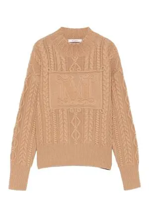 MAX MARA Max Mara Miranda High Neck Cable Knit Jumper