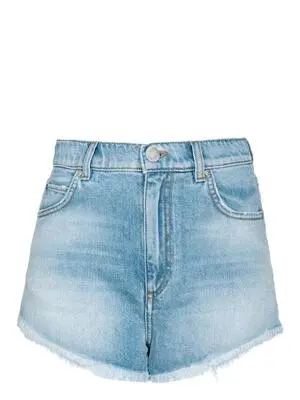 Pinko Belt-loop Denim Shorts - Blue