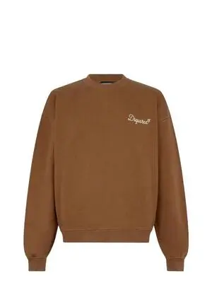 Dsquared2 D2 Signature Crew-neck Sweatshirt - Brown