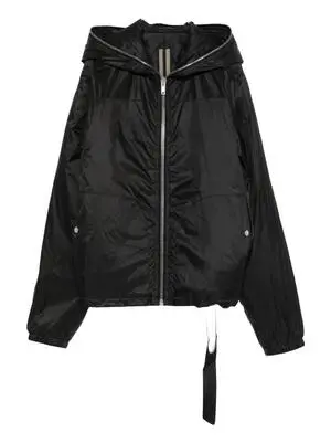 Rick Owens Zip-up Hooded Jacket - Black
