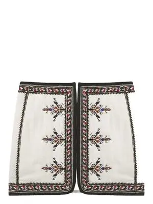 Isabel Marant Étoile Zeria Embroidered Mini Skirt - True Color
