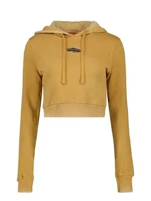 DIESEL® Cropped Hoodie - Brown