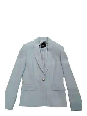 Pinko Single-breasted Tailored Blazer With Notched Lapels - Gray