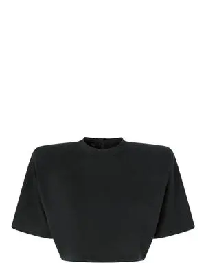 PINKO Pinko Crewneck Cropped T-Shirt