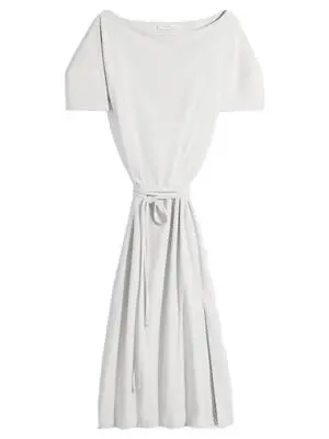 LEMAIRE Off-the-shoulder Belted Dress - Pearl