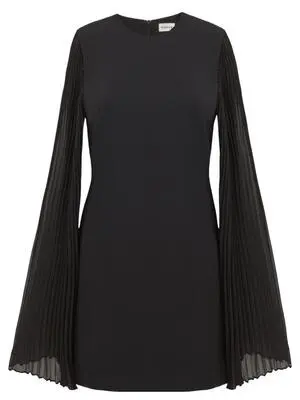 P.A.R.O.S.H P.A.R.O.S.H. Poker Mini Dress With Pleated Wide Sleeves