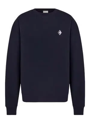 Dior Cd Diamond Oversized Sweatshirt - Blue