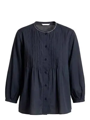 Peserico Pintucked Detail Blouse - Black