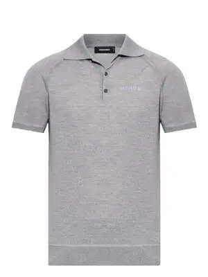 Dsquared2 Knitted Polo Shirt - Grey