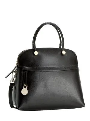 Furla Handbag With Logo Detail - Black