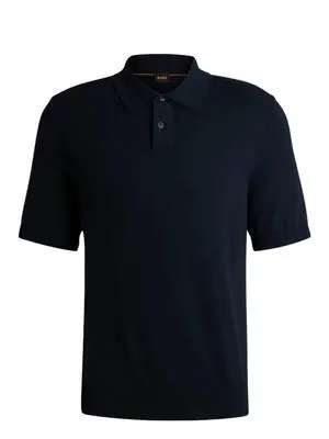 Hugo Boss Asac Knit Polo Shirt - Black