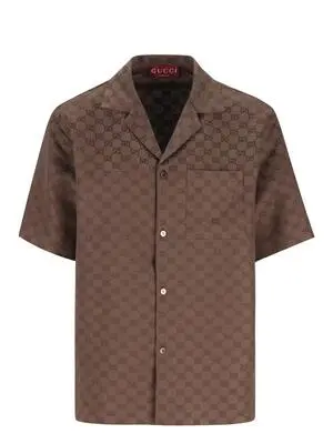 Gucci Gucci GG Collared Short-Sleeved Shirt No