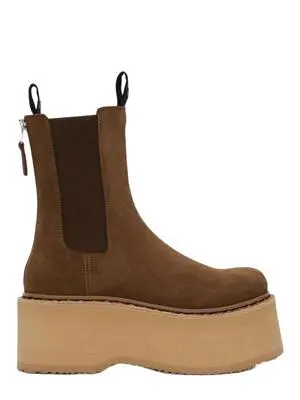 R13 Logo Chelsea Boots - Brown