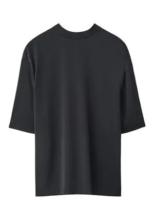 LISA YANG Oversized Round Neck T-shirt - Black