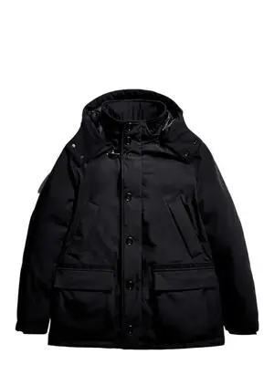FAY Technical Fabric Hooded Jacket - Black