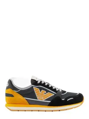 Emporio Armani Logo Sneakers - Black