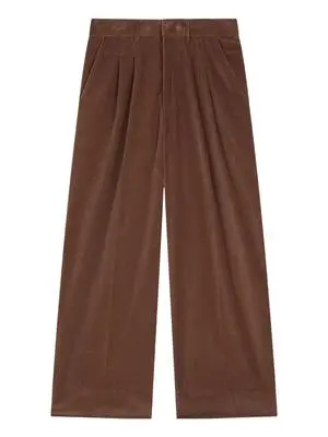 DONDUP Eloise Pleated Wide-leg Trousers - No