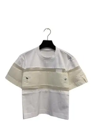 Sacai Contrast Panel T-shirt - Gray