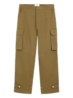 Ami Wide Leg Cargo Trousers - Bronze