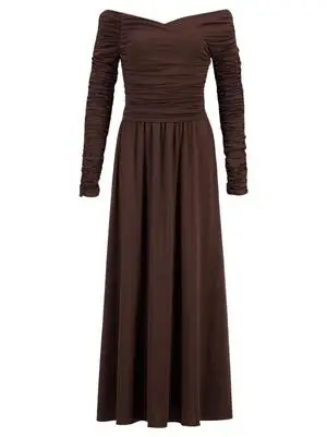 Altuzarra Off-the-shoulder Ruched Dress - Black